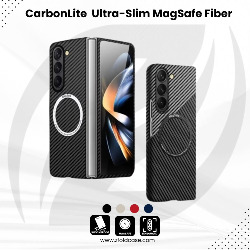 CarbonLite Fold 7,6,5.4 – Ultra-Slim MagSafe Fiber Case – MELUSIS LTD